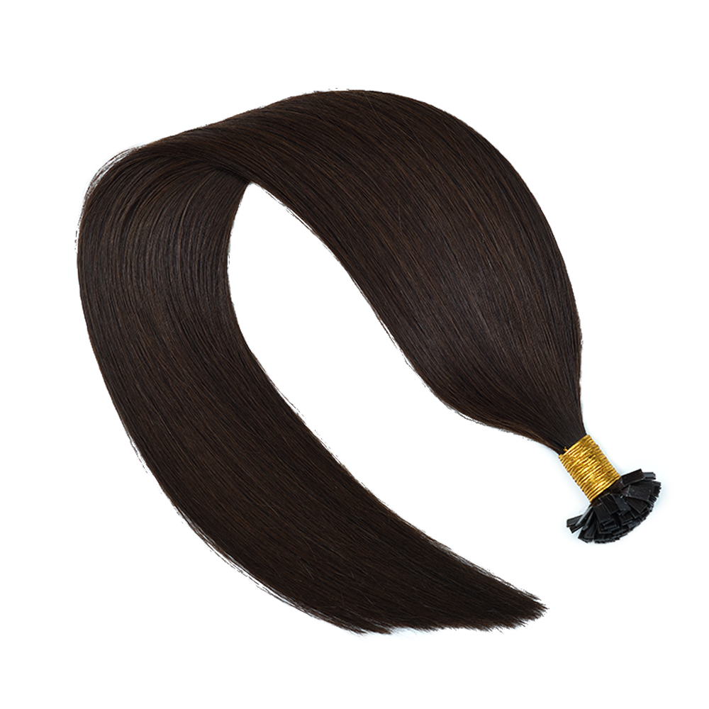 BossWigs Flat Tip Keratin Hair Extensions Real Human Hair Keratin ...