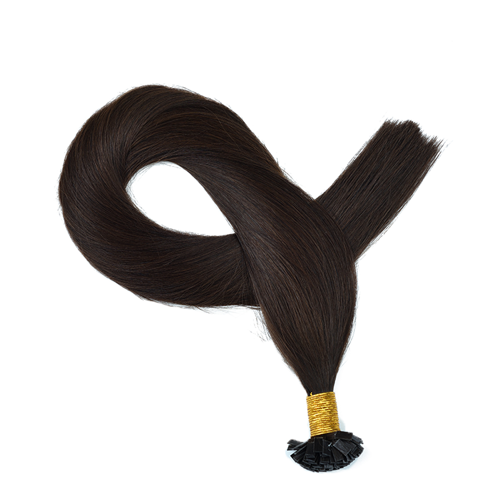 BossWigs Flat Tip Keratin Hair Extensions Real Human Hair Keratin ...